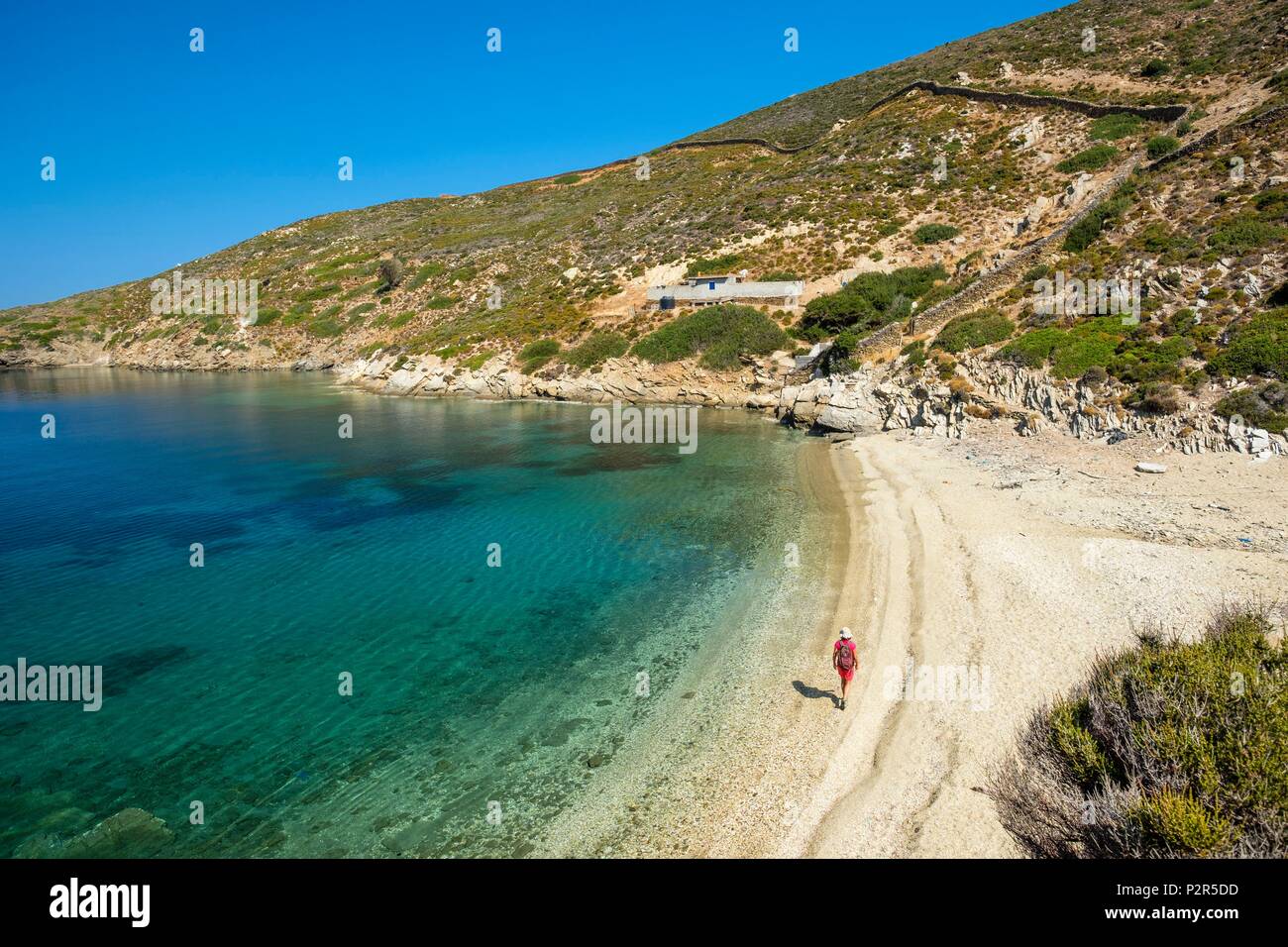Greece, Fourni Korseon archipelago, Fourni island, Vourkadhia bay Stock ...