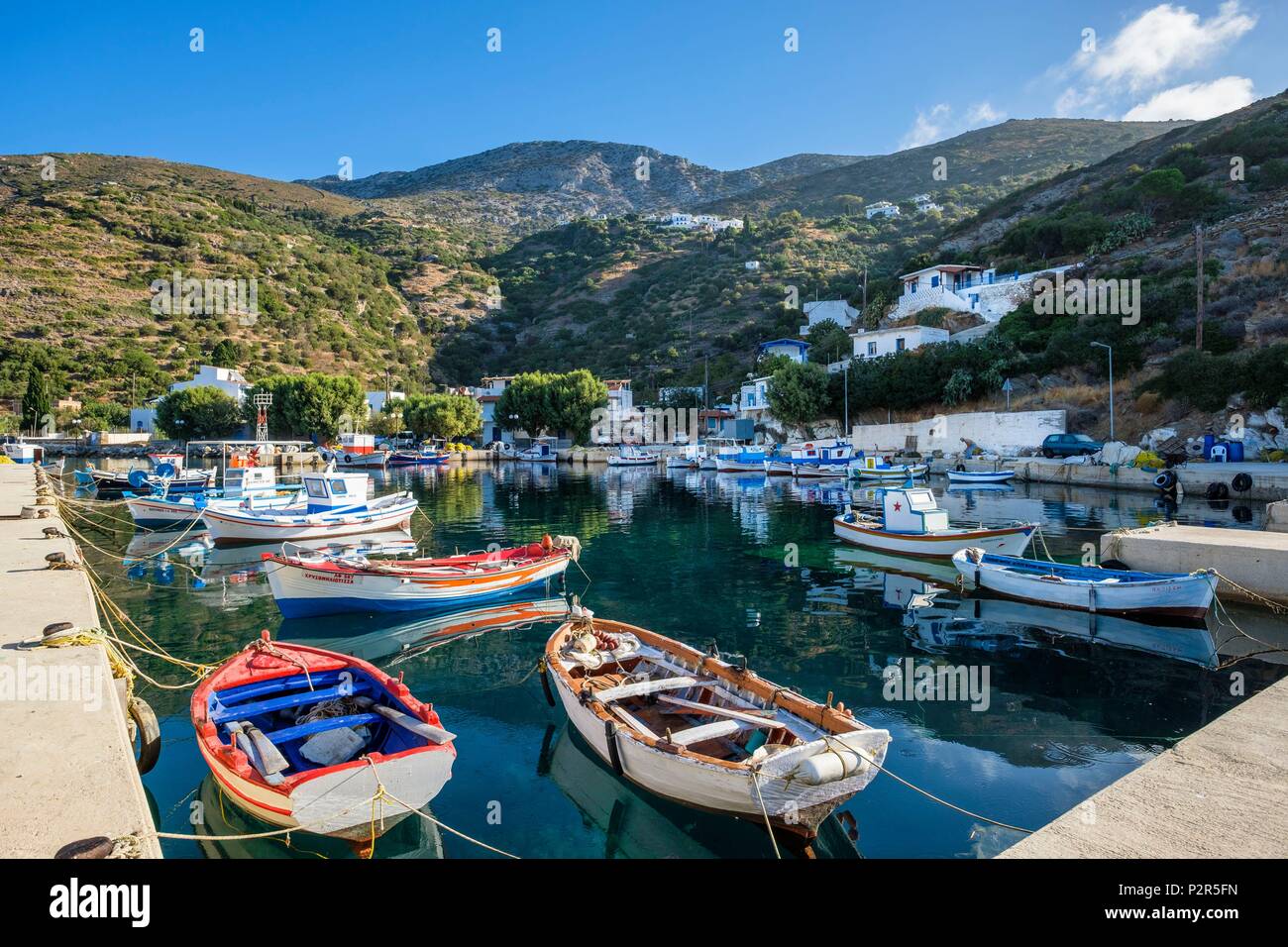Greece, Fourni Korseon archipelago, Fourni island, Kampi Chrysomilia ...