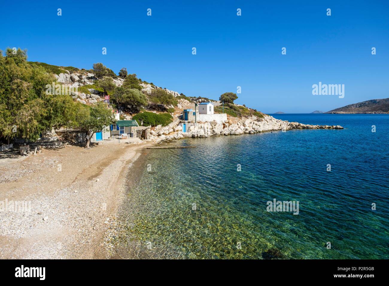 Greece, Fourni Korseon archipelago, Fourni island, Kato Maneta bay ...