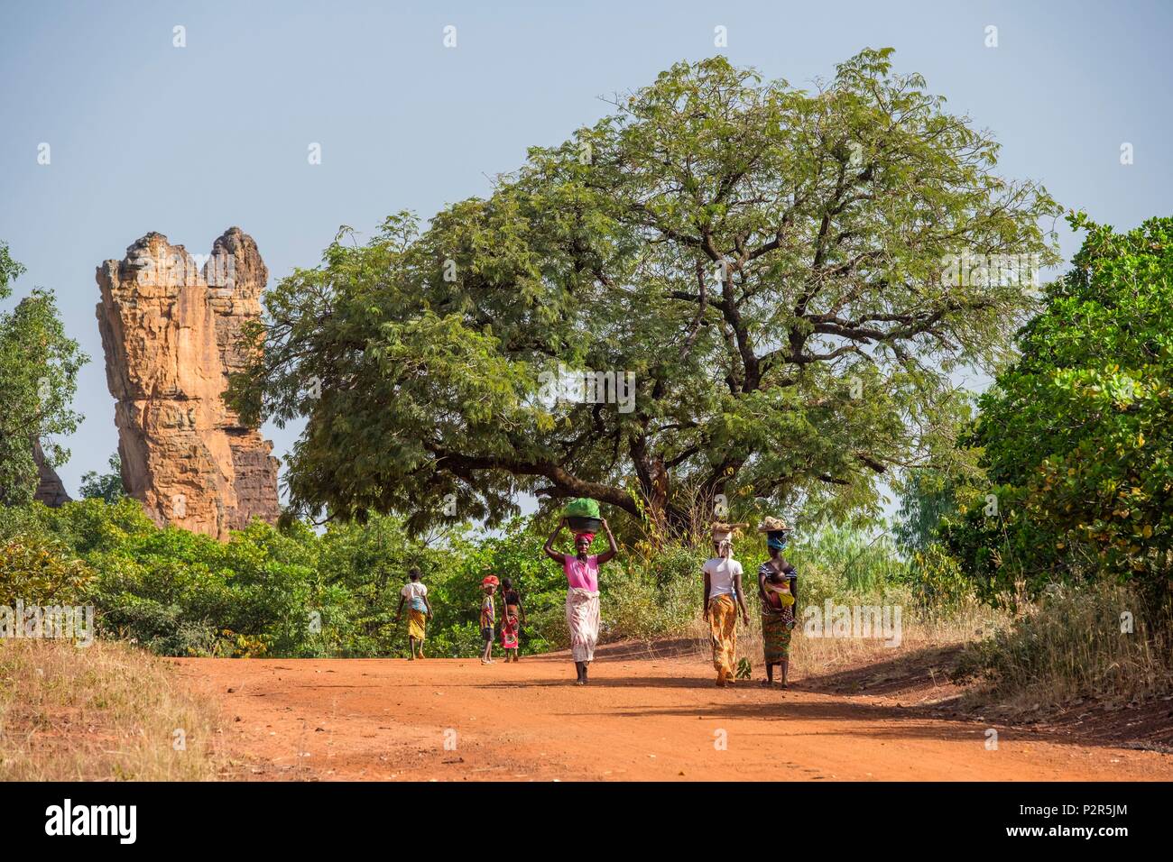 Burkina Faso, Cascades region, Sindou, country of the Senoufo ethnic ...