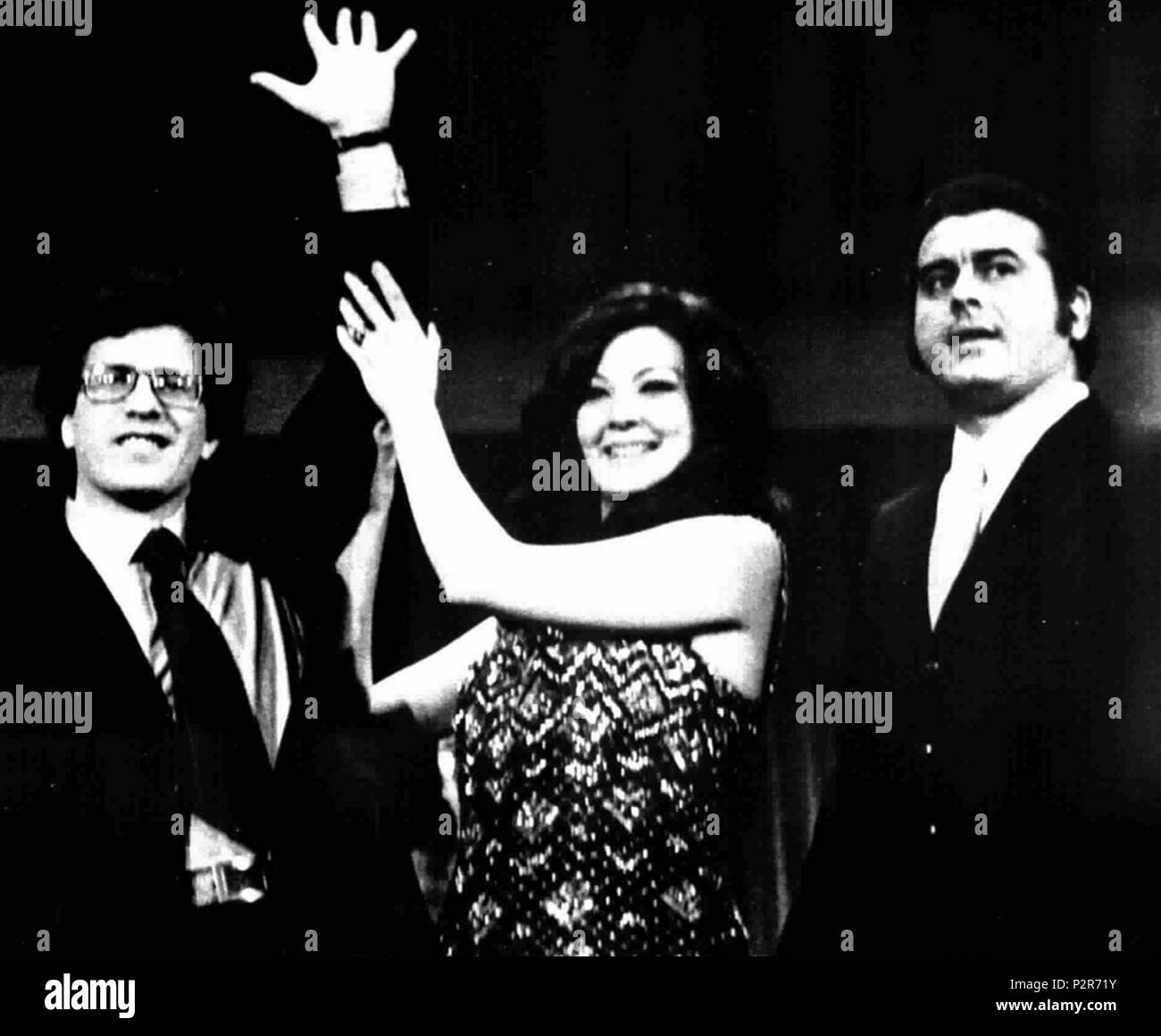 . Italian singer Peppino di Capri wins the 1973 Sanremo Festival ...