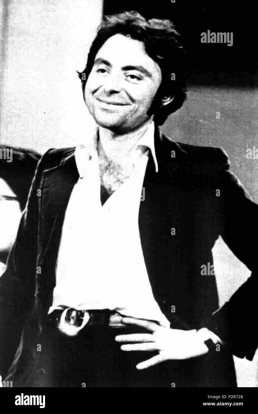 . Italian singer Peppino Gagliardi at the 1973 Sanremo Festival . March ...