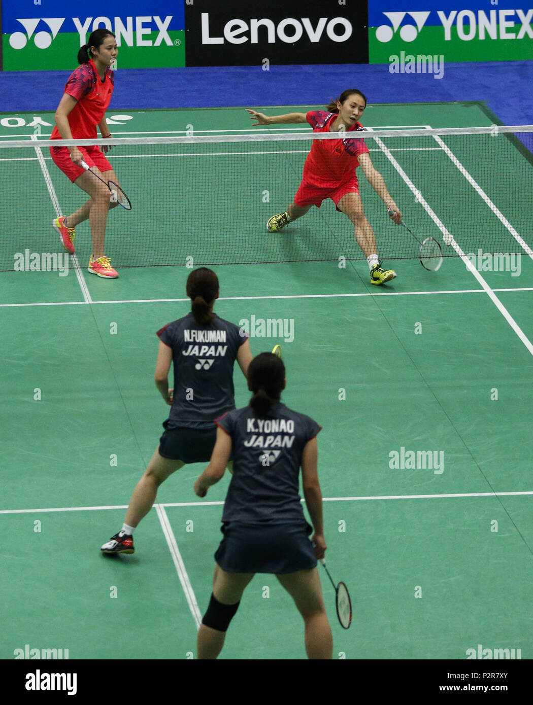 Los Angeles, California, USA. 15th June, 2018. Can Tong Wei and Zheng ...
