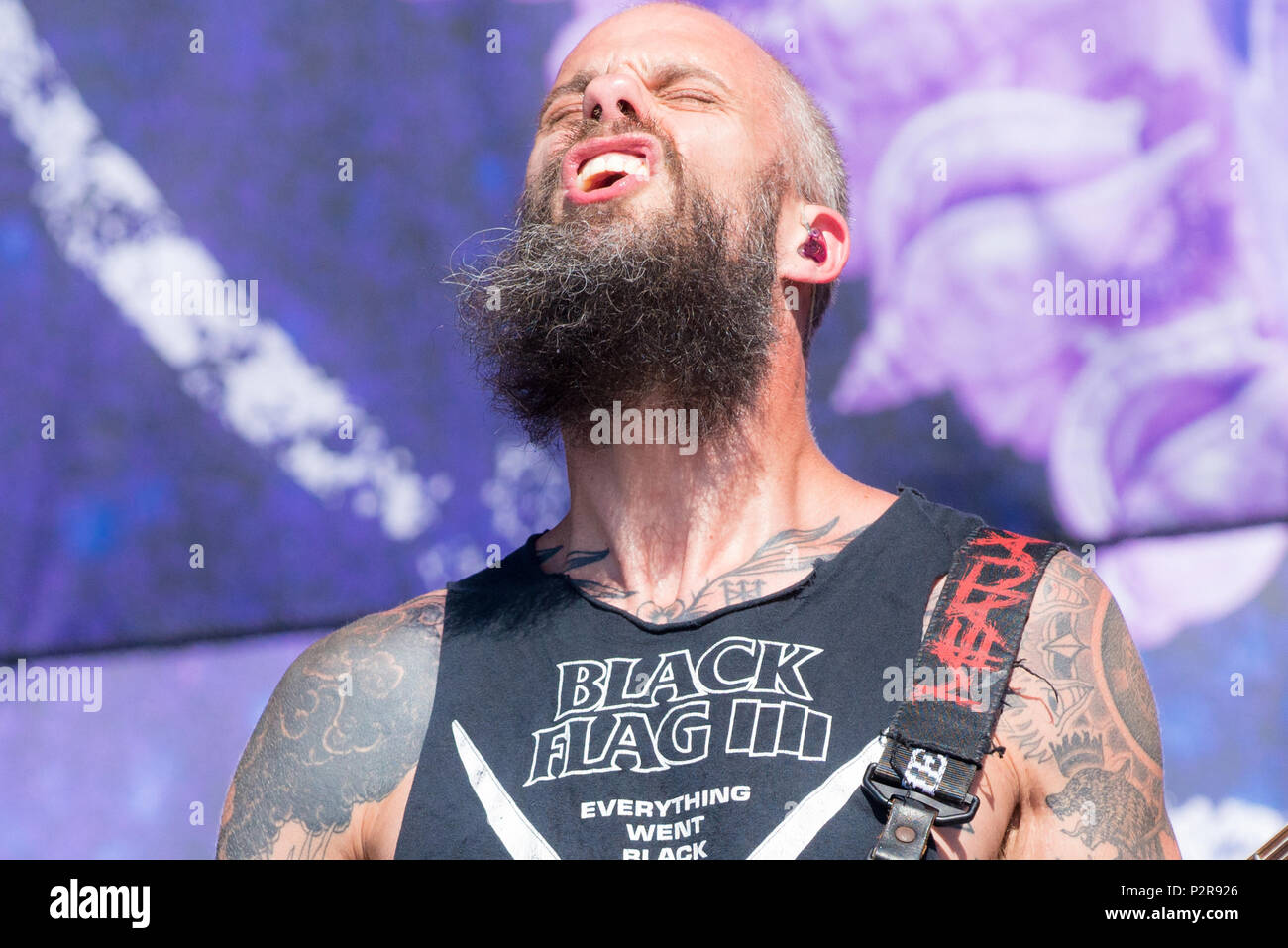 Florence, Italy. 15th Jun, 2018. The Baroness performed in Florence ...