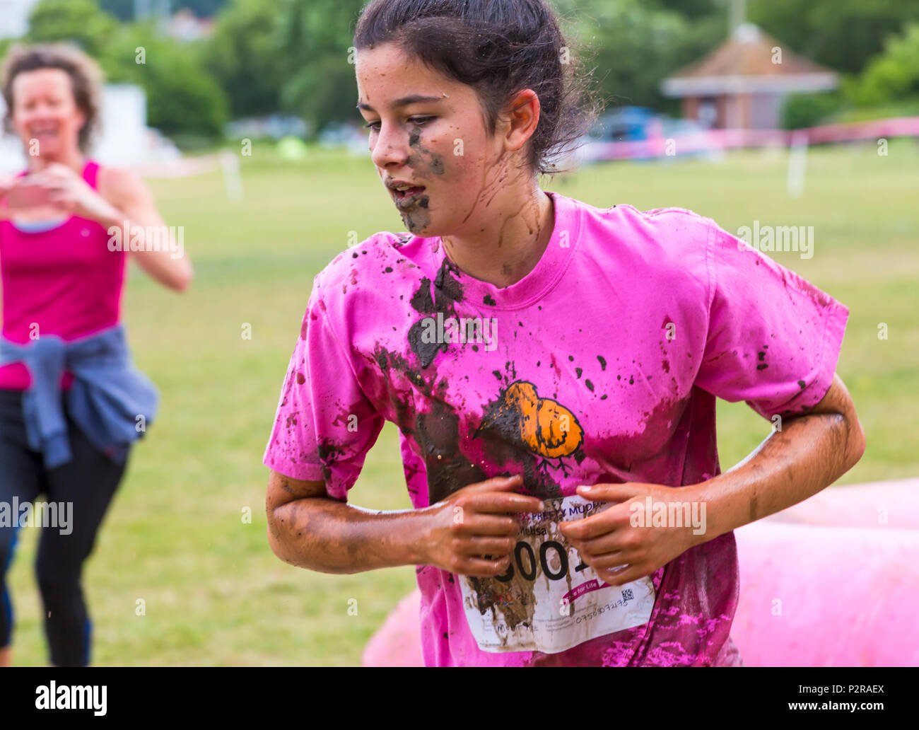 Obstacle course children mud hi-res stock photography and images - Alamy
