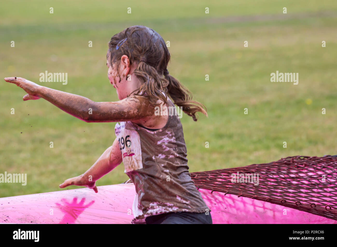 Obstacle course children mud hi-res stock photography and images - Alamy
