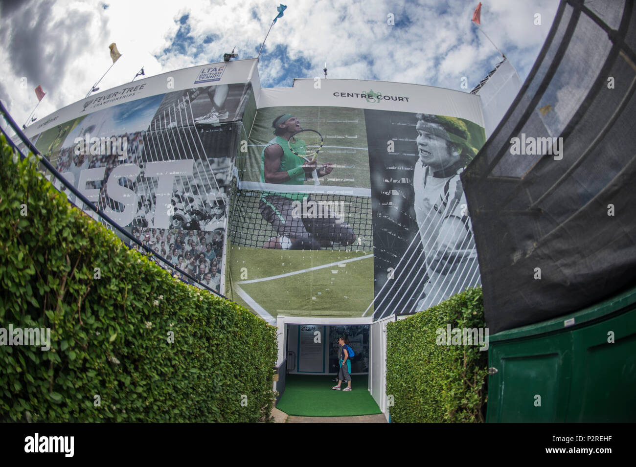 The Queen’s Club, London, UK. 16 June, 2018. A newly enlarged centre ...