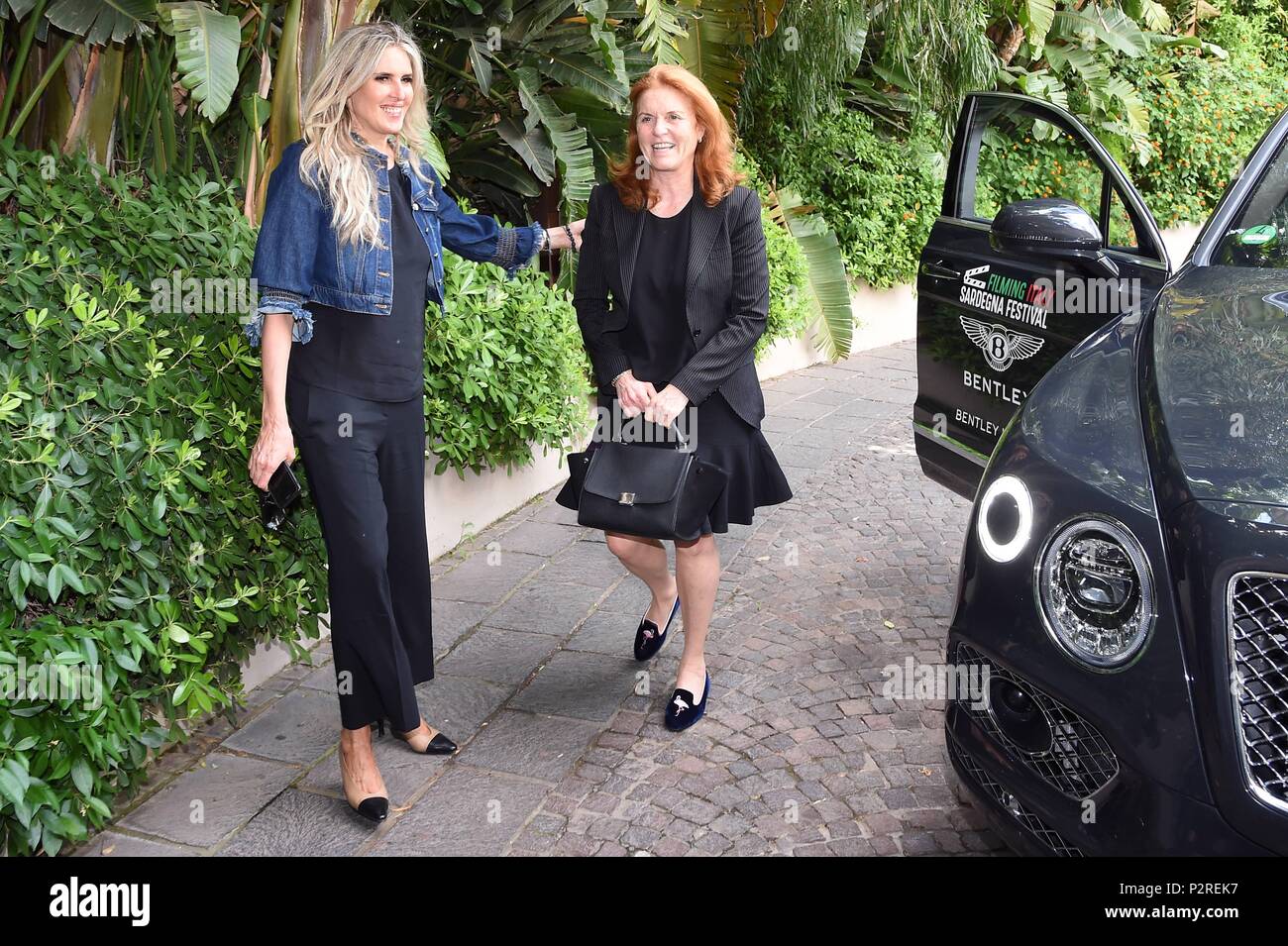 Pula: Fort Village .Filming Italy Sardinia festival. In the picture ...