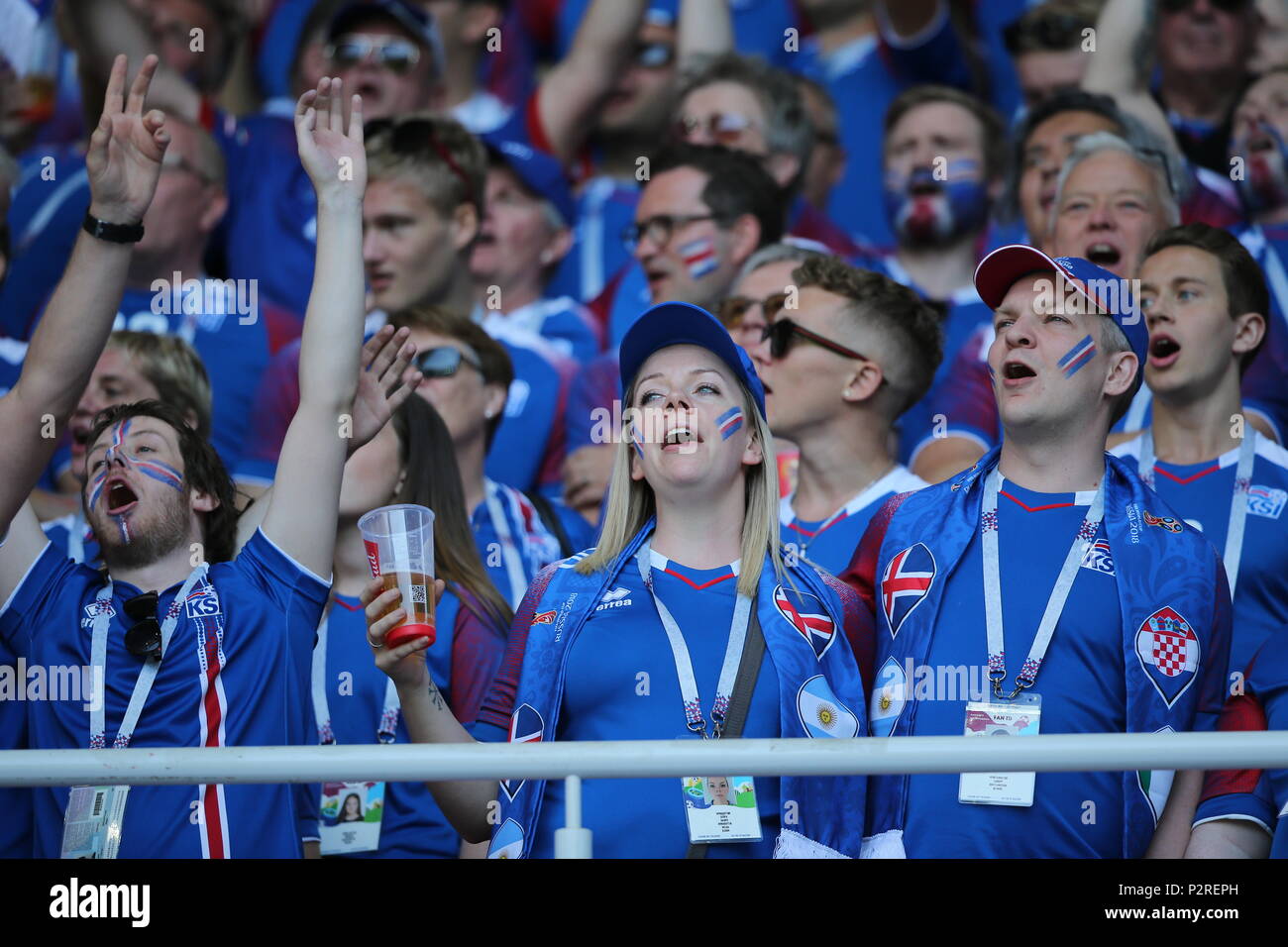 Icelandic football fans hi-res stock photography and images - Alamy