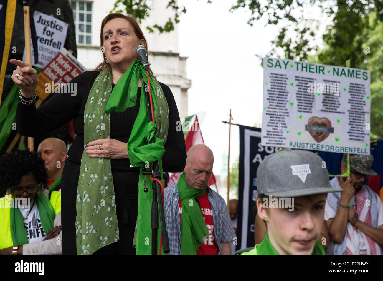 London, UK. 16th June, 2018. Emma Dent Coad, Labour MP for Kensington ...