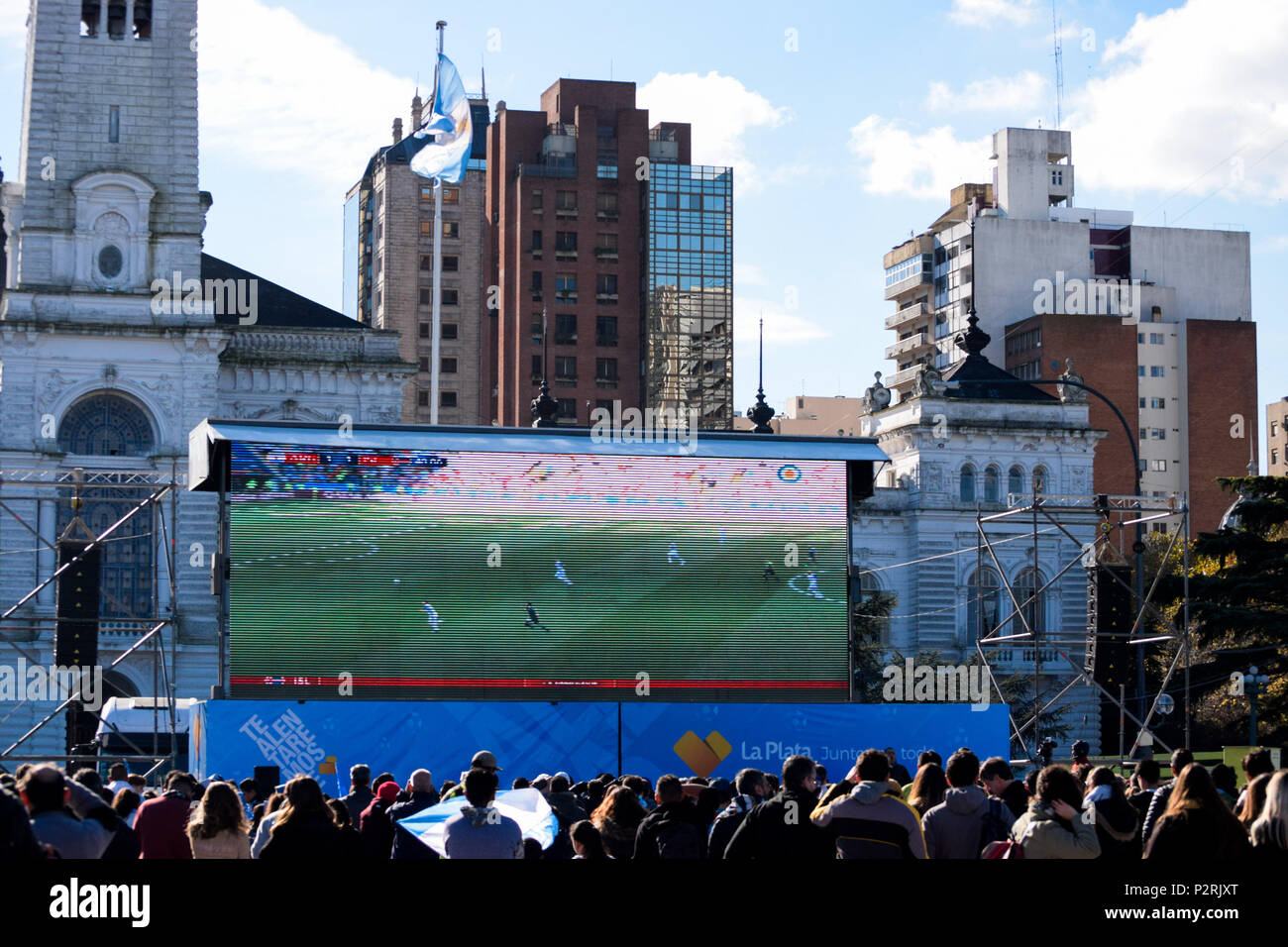 Soccer football giant screen hi-res stock photography and images - Alamy