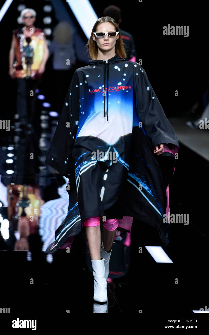 Milan, Italy. 17th June, 2018. Marcelo Burlon fashion show In the ...