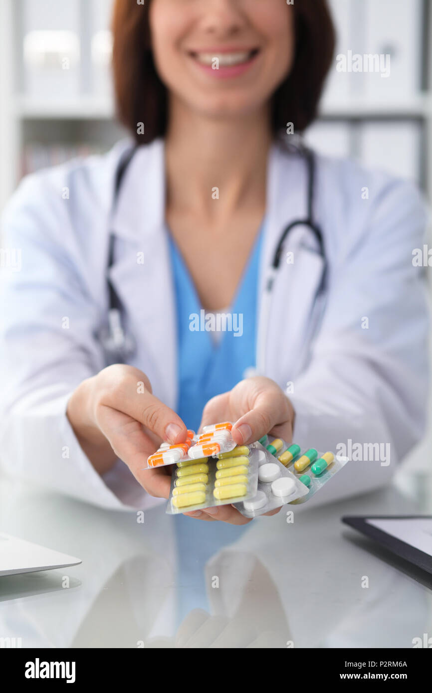 Antibiotics blister pack hands hi-res stock photography and images - Alamy