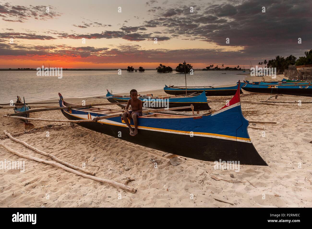 Madagascar, Menabe region, Belo sur Mer, the Mozambique Channel ...