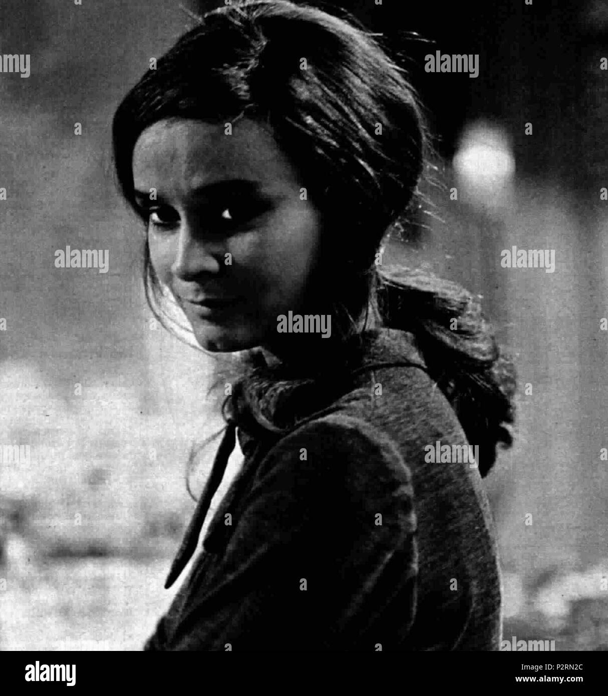 . Italian actress Anna Maria Guarnieri on stage . January 1971. Unknown ...