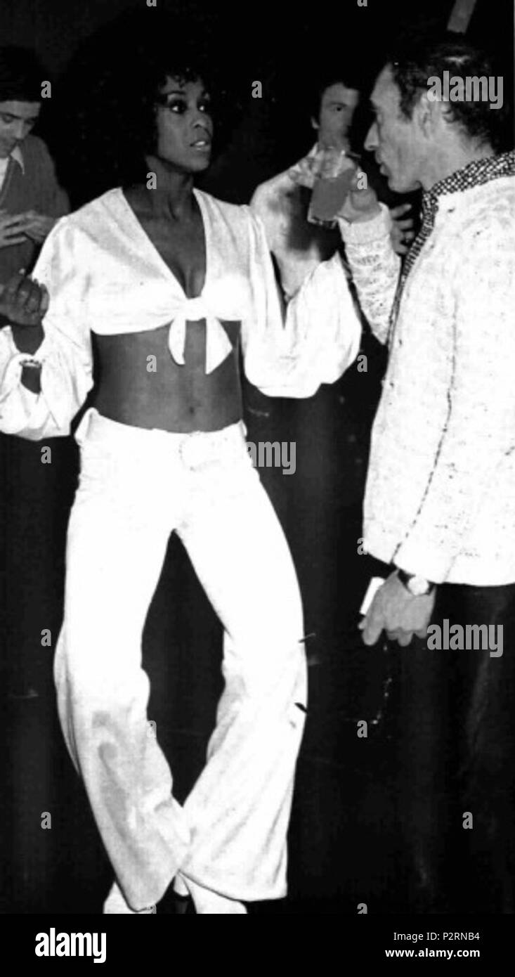 . Lola Falana and Don Lurio during the rehearsal of the Italian show ...