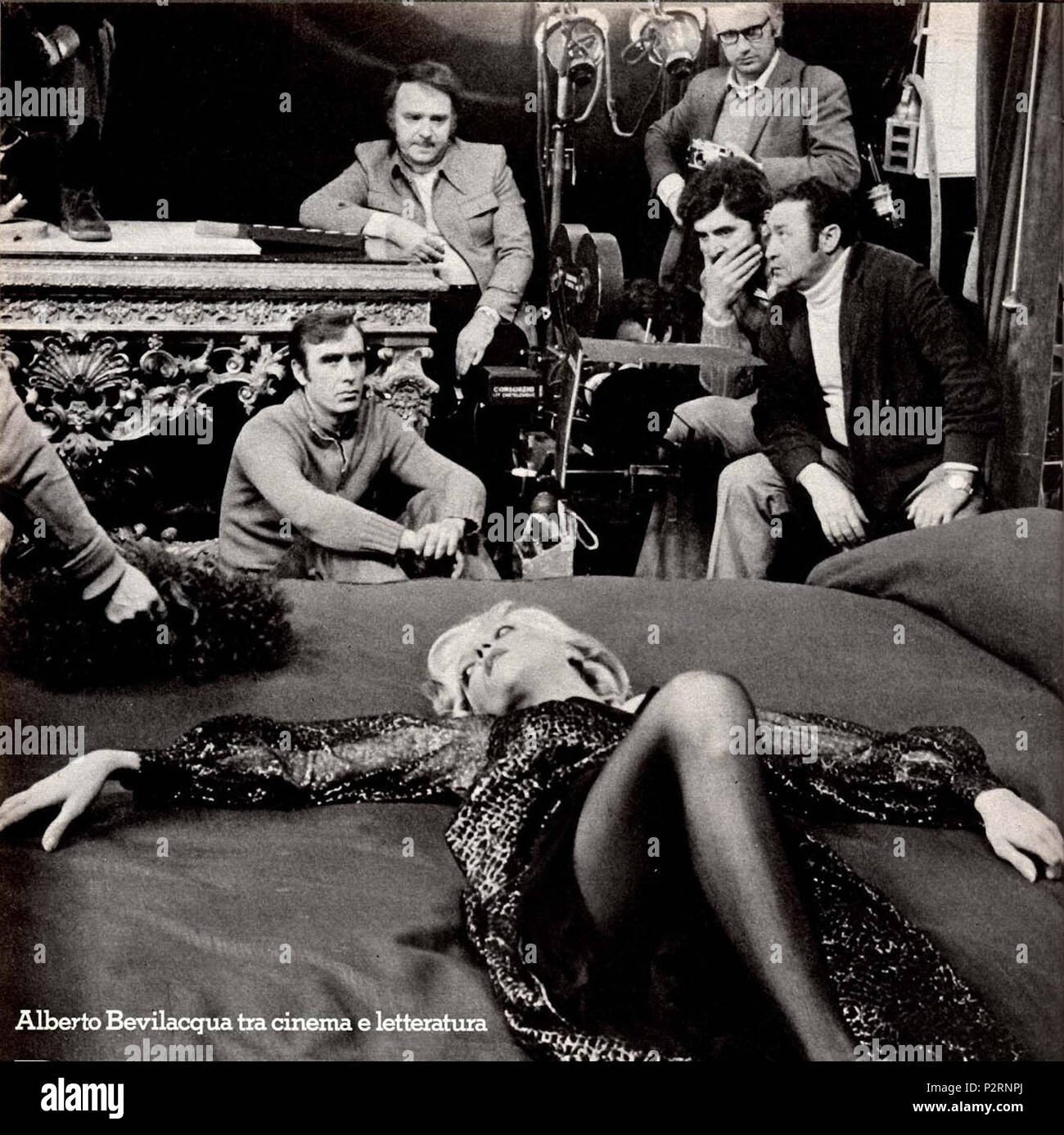 . English: Italian actress Mariangela Melato shooting a scene of the ...