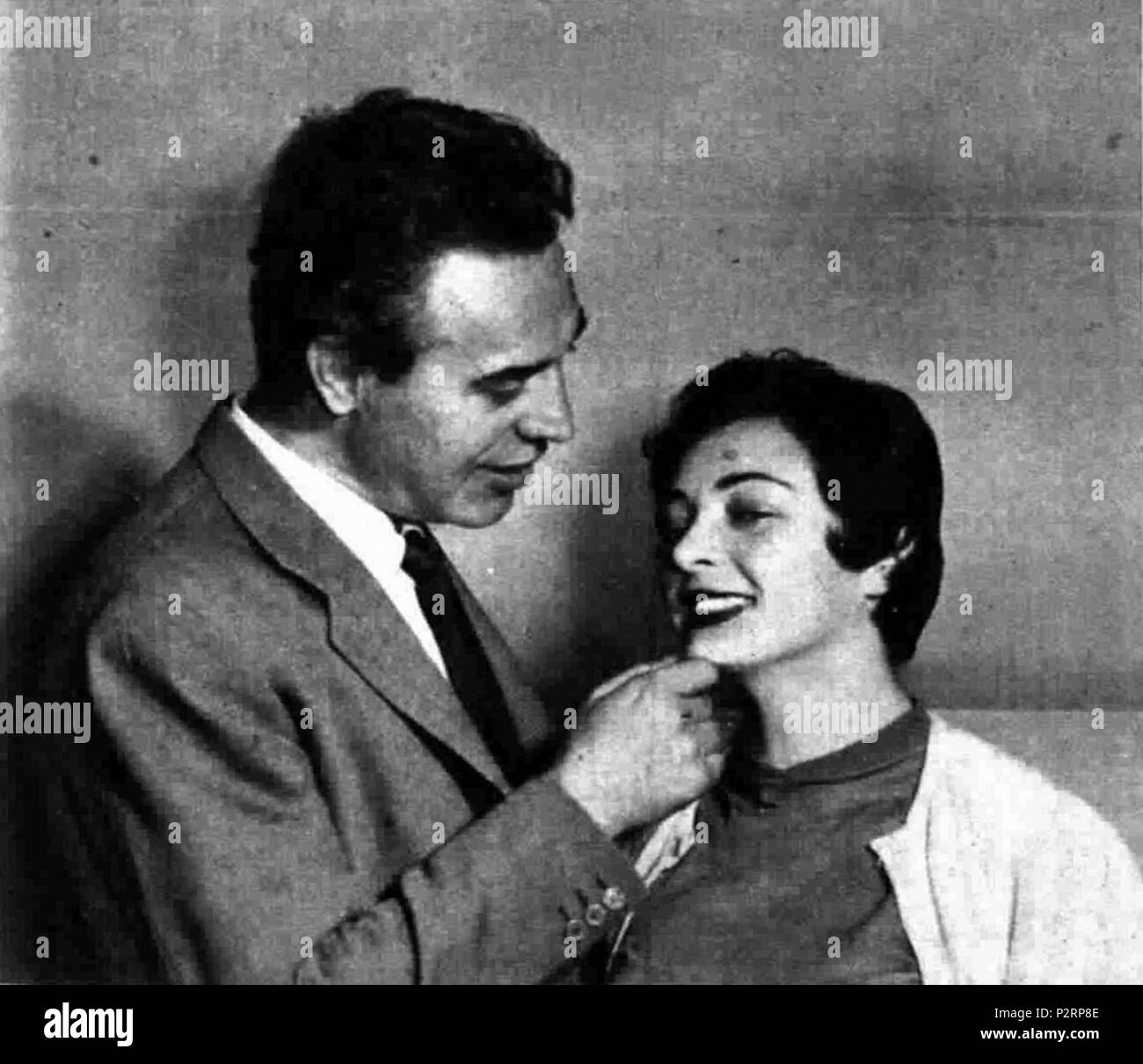 . Italian actors Roldano Lupi and Franca Maresa . 21 February 1954 ...
