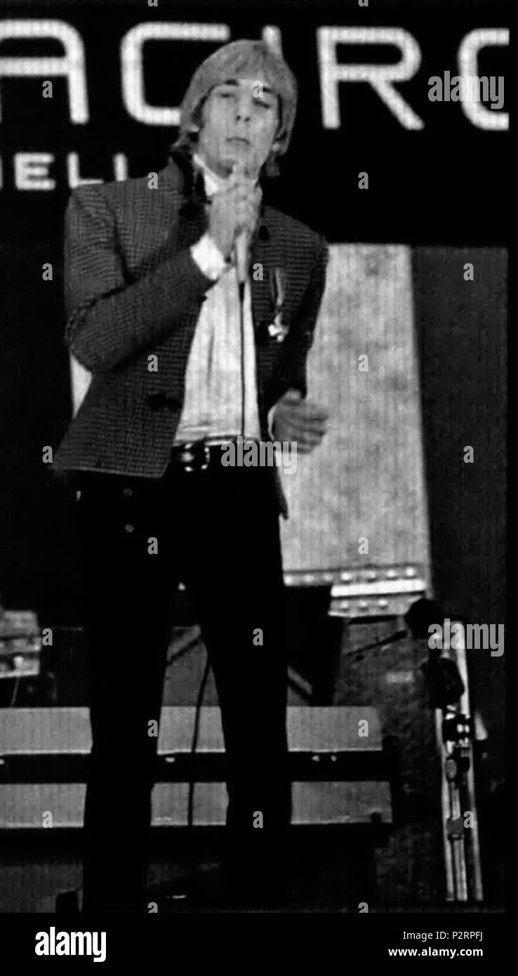 . Italian singer Riki Maiocchi at the 1967 Cantagiro . 13 August 1967 ...