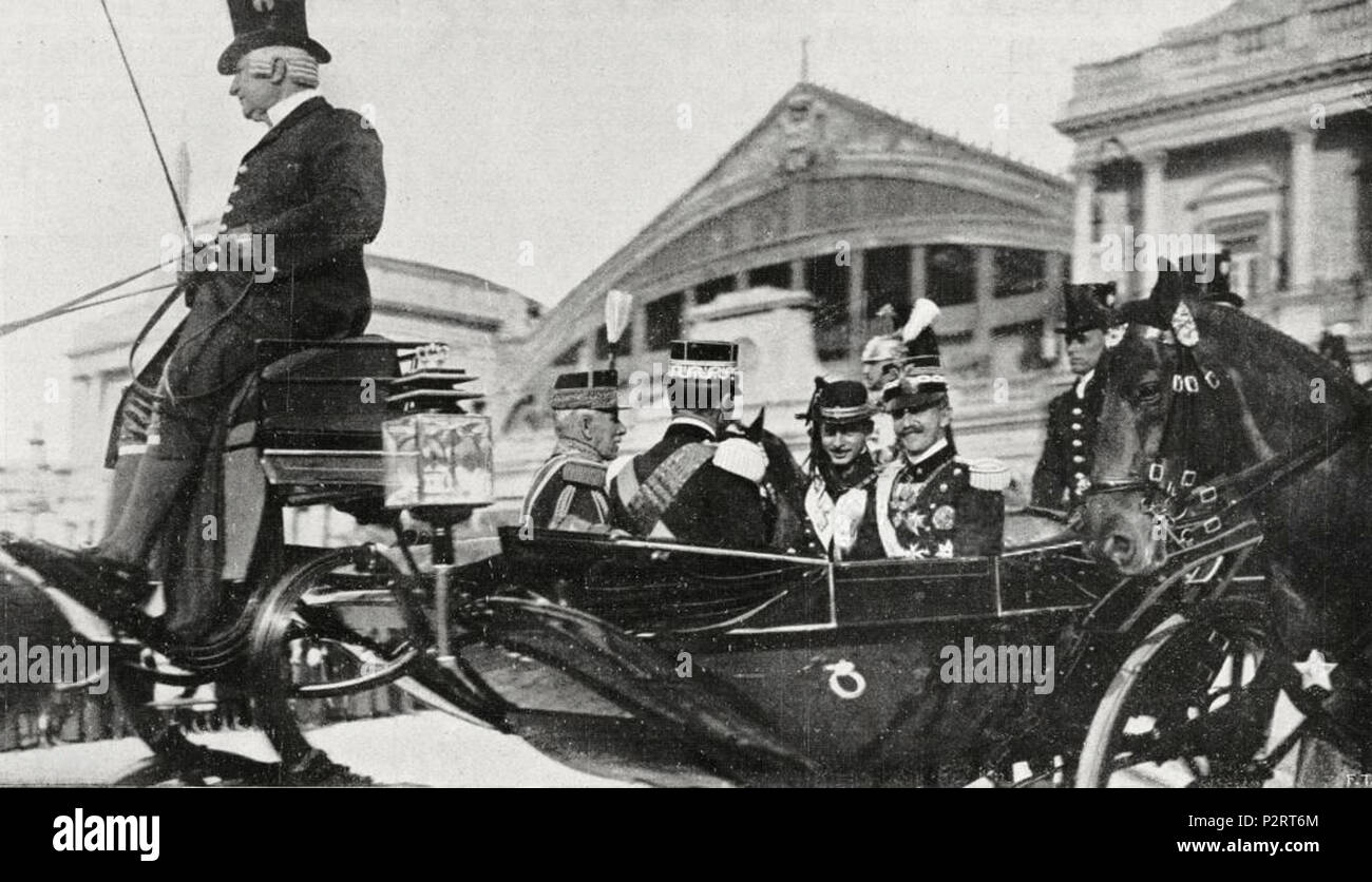 Prince Charles of Romania with Vittorio Emanuele III in Rome, Italy ...