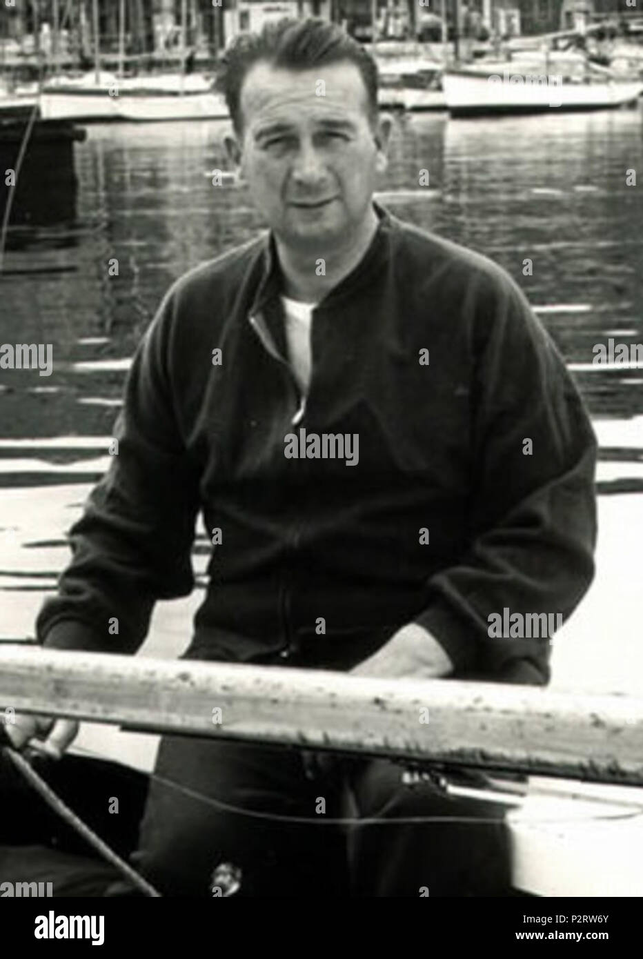 . Agostino Straulino in Port of Trieste, Italy in 1960s . 1960s ...