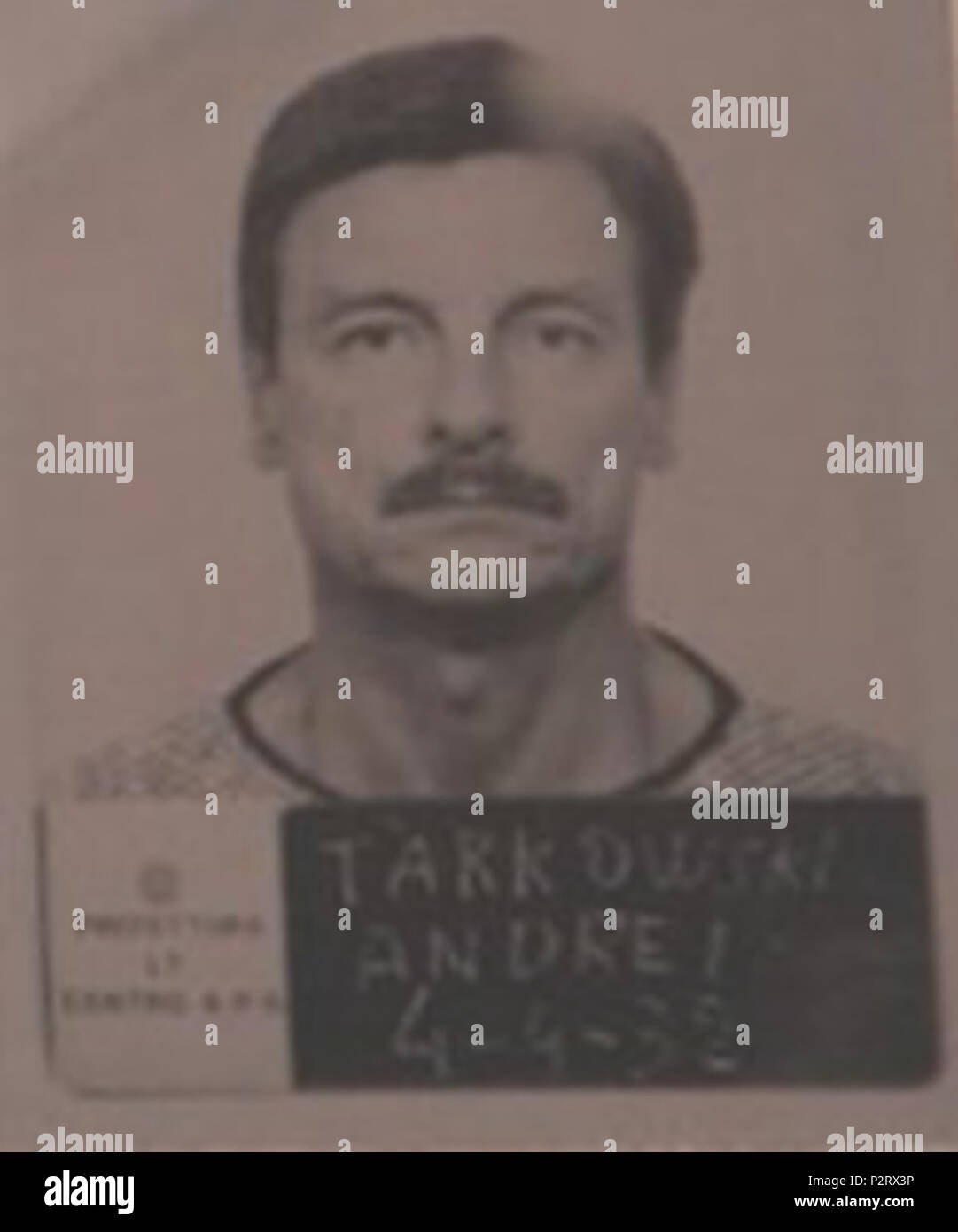 . Ministery of Interior of Italy 7 Andrej Tarkovskij mug shot at Latina ...