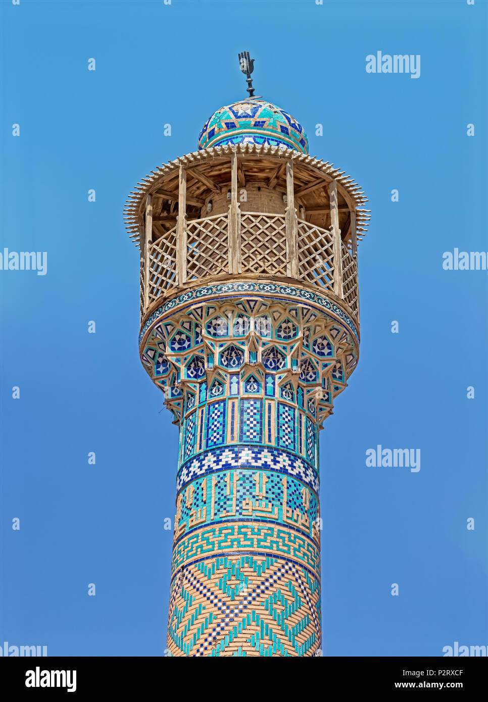 Isfahan mosque minaret Stock Photo - Alamy