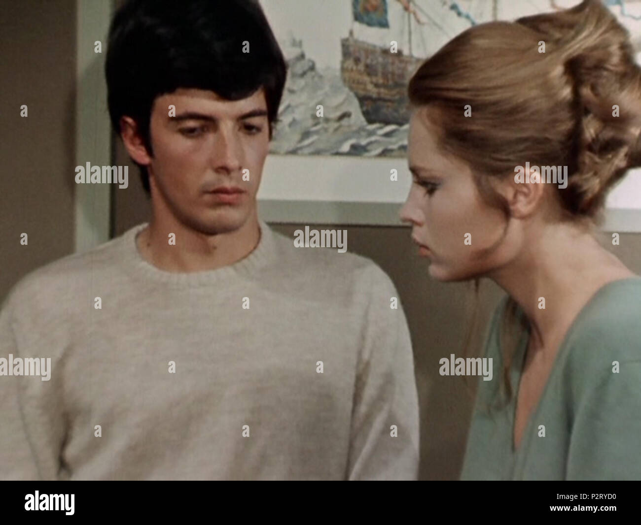 . English: Ruggero Miti and Eva Thulin in a screenshot from the film ...