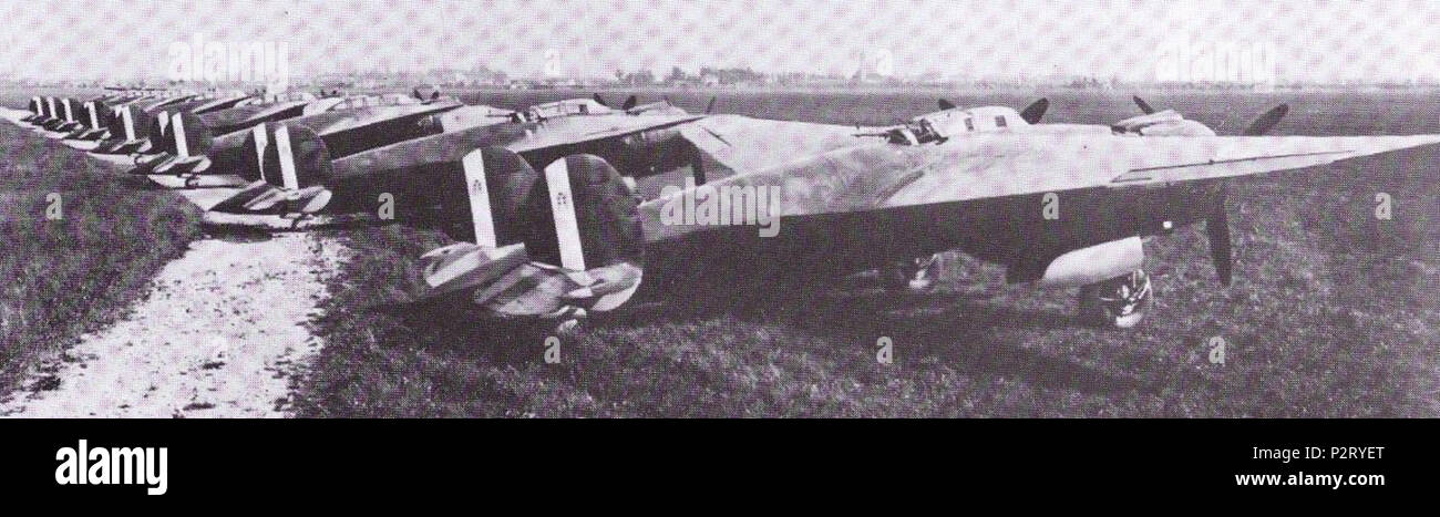 . English: Italian Breda Ba.88 bombers . early 1940s. uncredited 12 ...