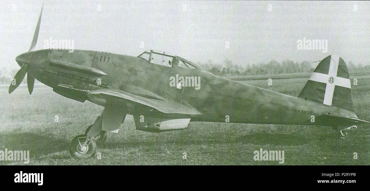 . English: Italian Caproni Vizzola F.4 fighter prototype . circa 1940 ...