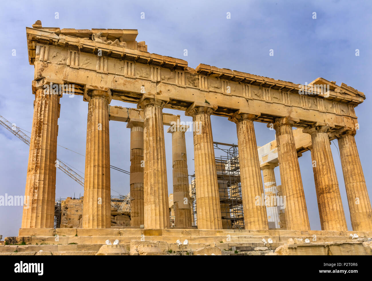 Parthenon Acropolis Athens Greece. Parthenon is Temple to Athena on the ...