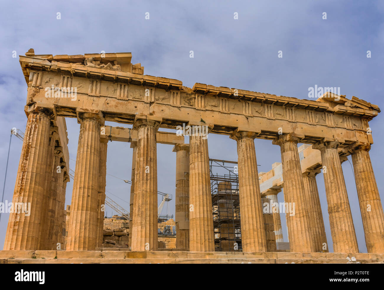 Parthenon Acropolis Athens Greece. Parthenon is Temple to Athena on the ...