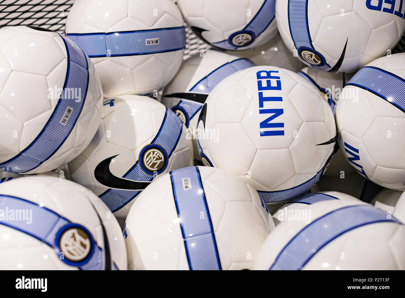 7 JUNE 2018, MILAN, ITALY: Official Store FC Inter Milan and Milan ...