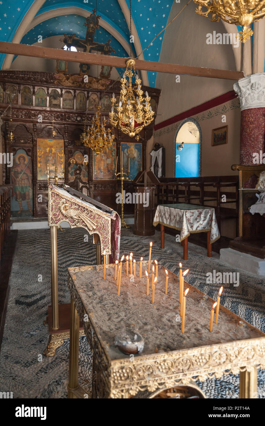 Kalopetra Monastery, Island of Rhodes, Rodos, Greece Stock Photo - Alamy