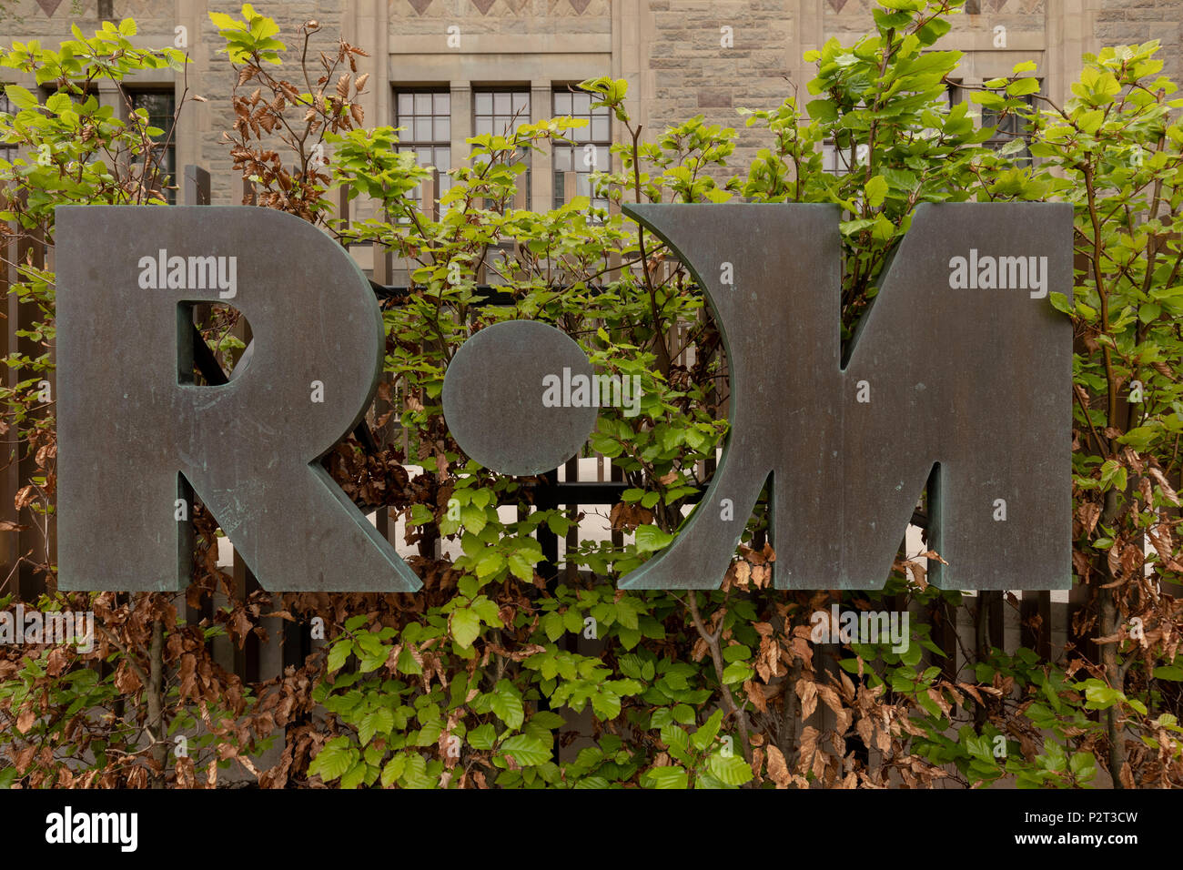 Sign. ROM, the Royal Ontario Museum, Toronto, Canada Stock Photo - Alamy
