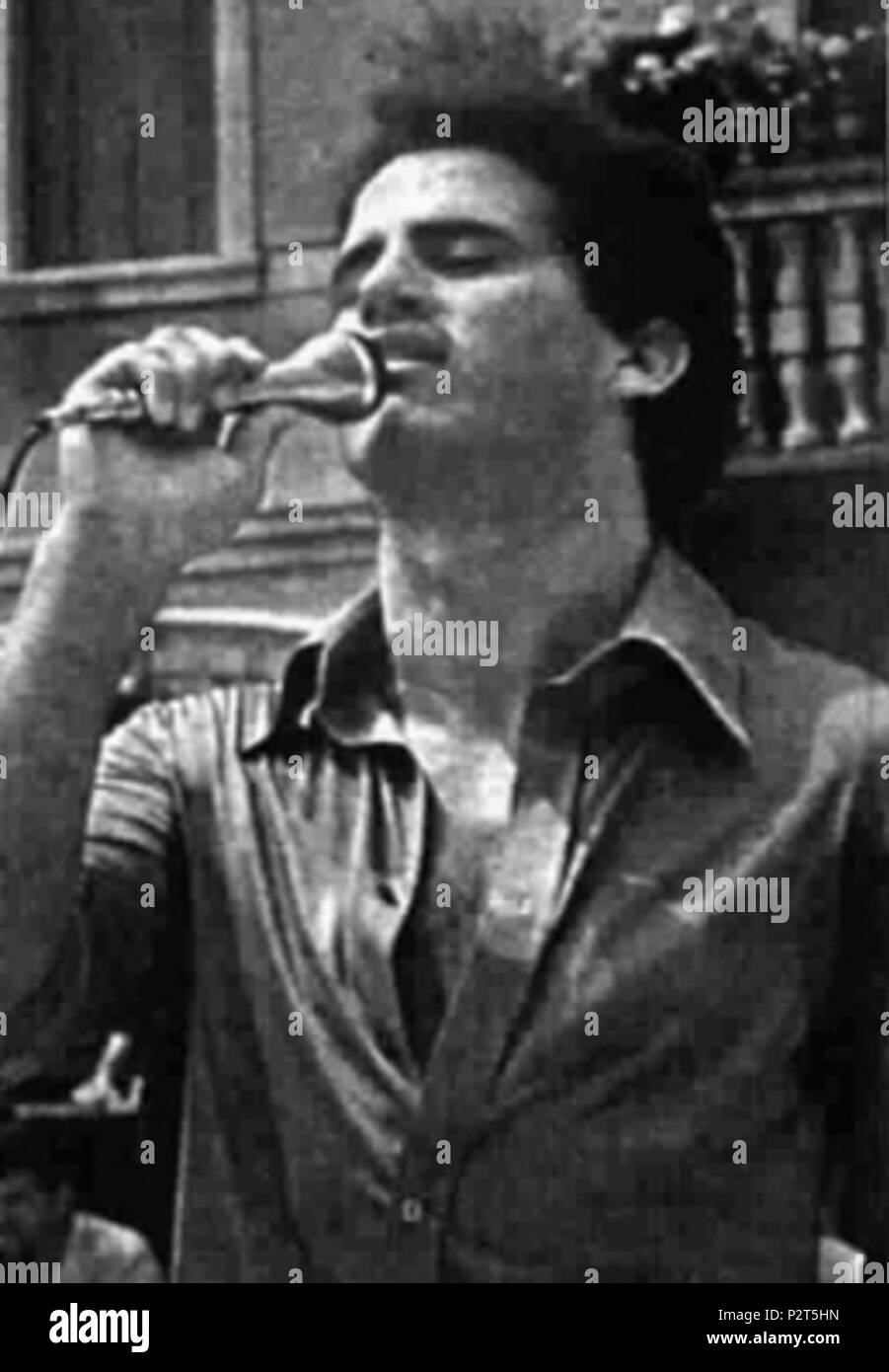 Italian singer actor adriano pappalardo Black and White Stock Photos ...