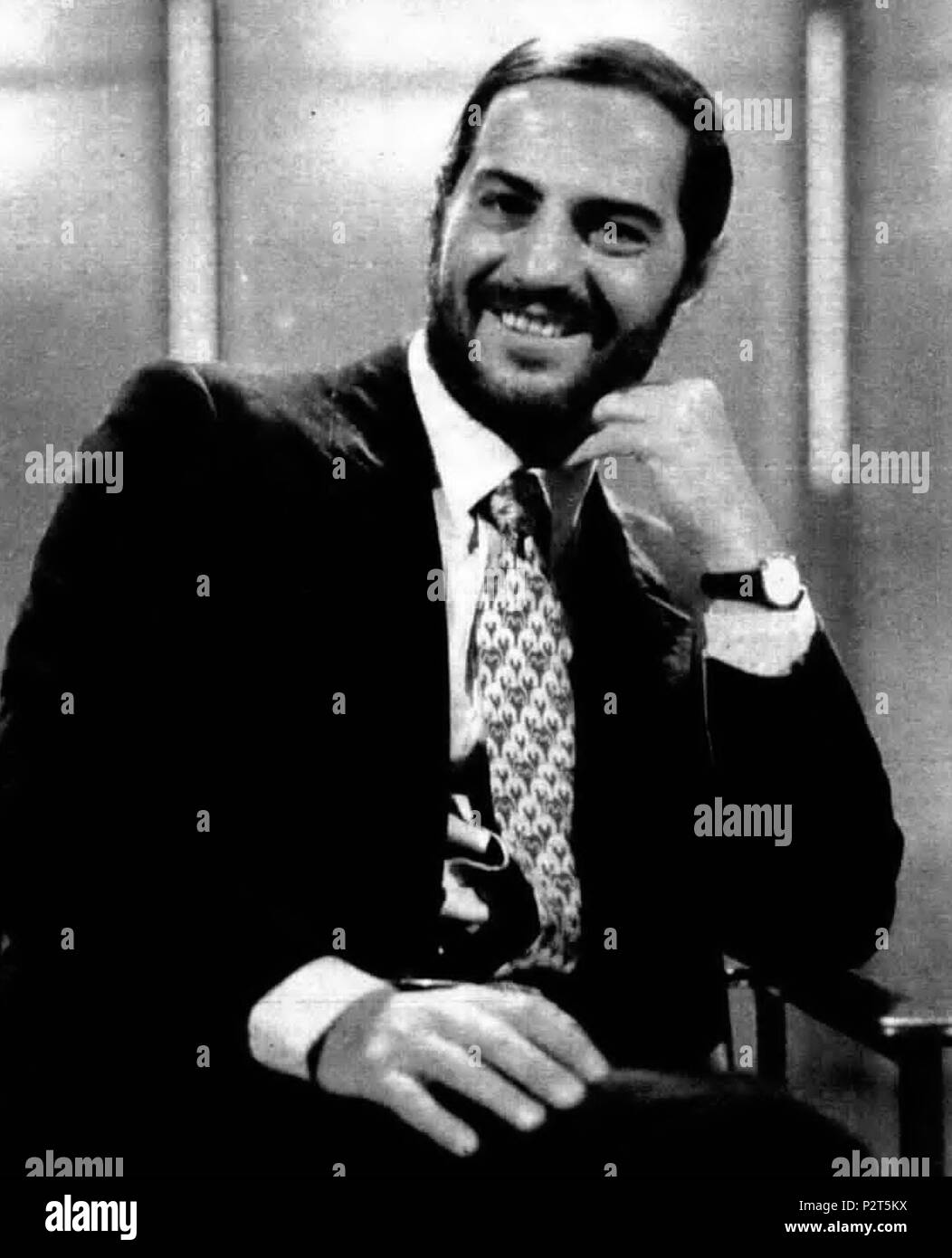. Italian actor Nino Manfredi guest of an Italian TV show, Rome, 1969 ...