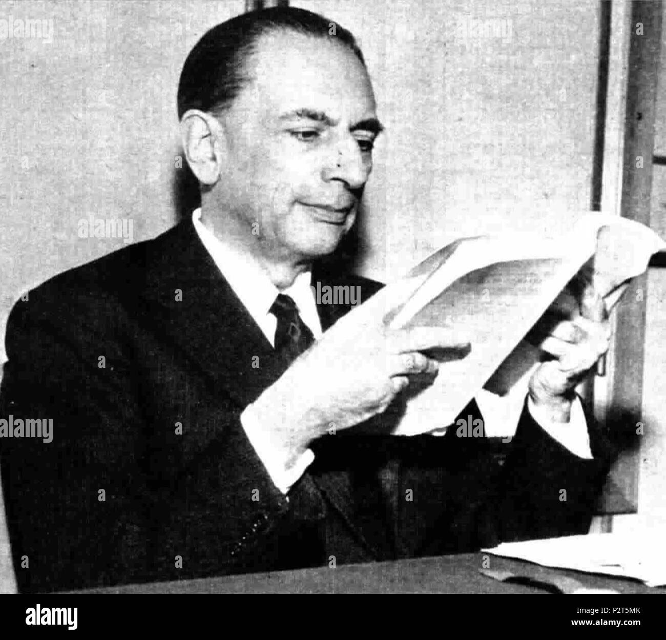 . Italian historical linguist Giacomo Devoto . January 1969. Unknown 33 Giacomo Devoto Stock ...