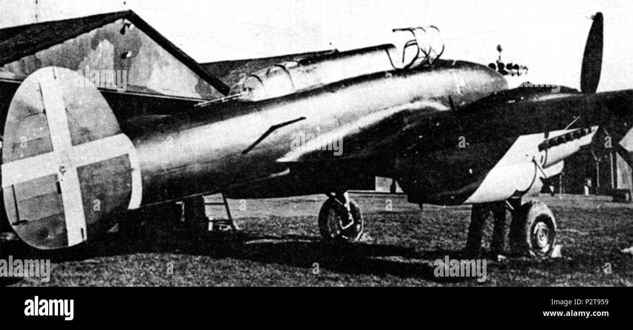 . English: Italian IMAM Ro.58 fighter prototype . circa 1942 ...