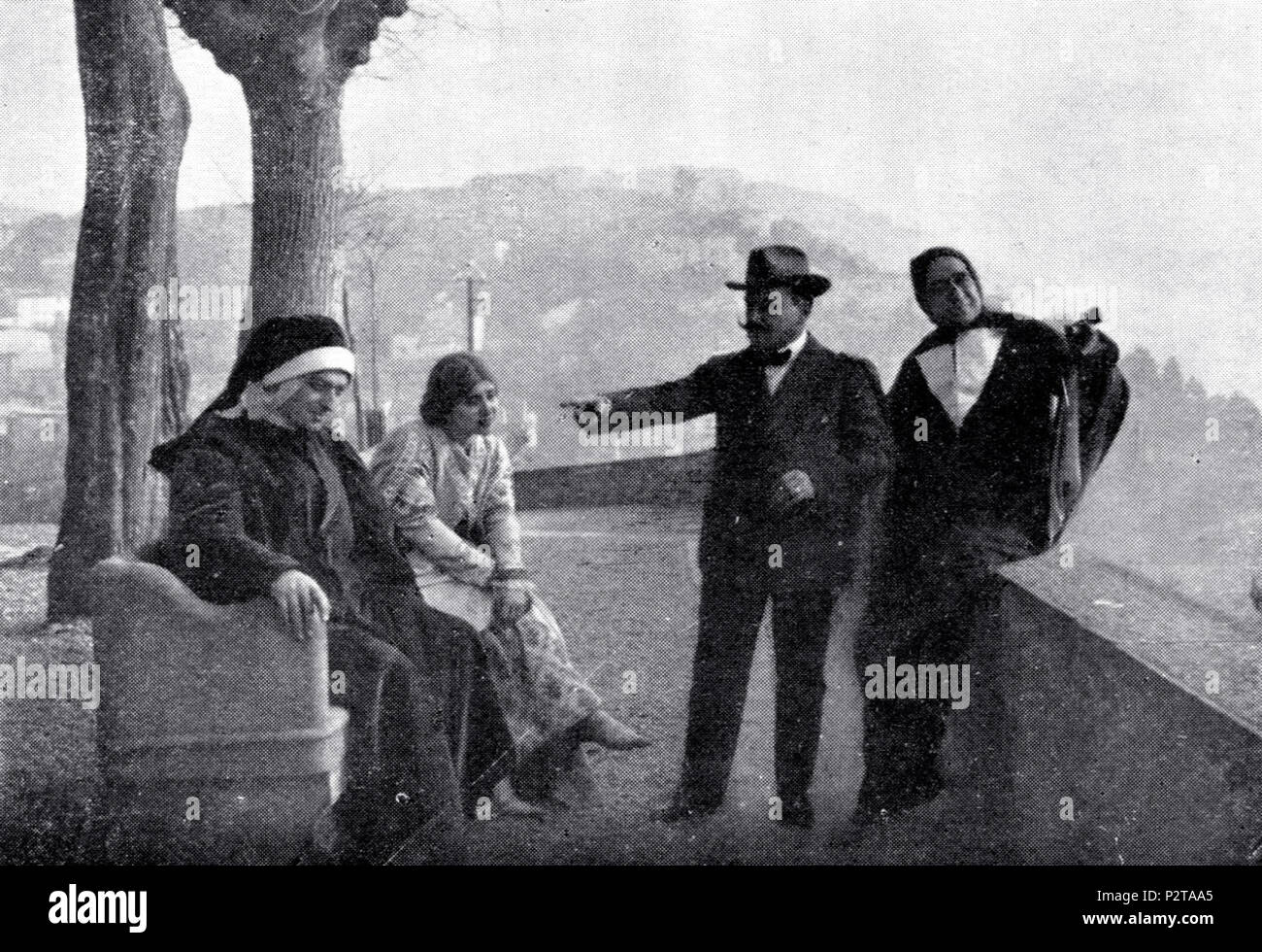 Dante e Beatrice - prod "Ambrosio" 1912 21 Dante-beatrice set-Caserini ...