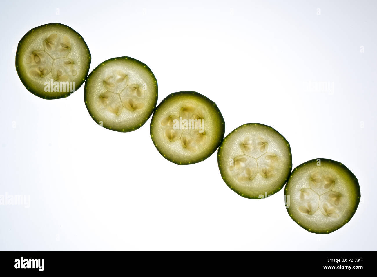 Zucchini Slice Courgette Sliced Cut High Resolution Stock Photography ...