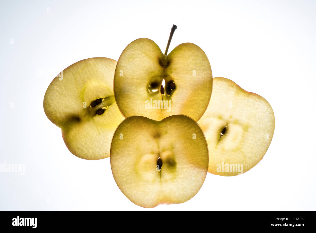 Apple slice back lit hi-res stock photography and images - Alamy