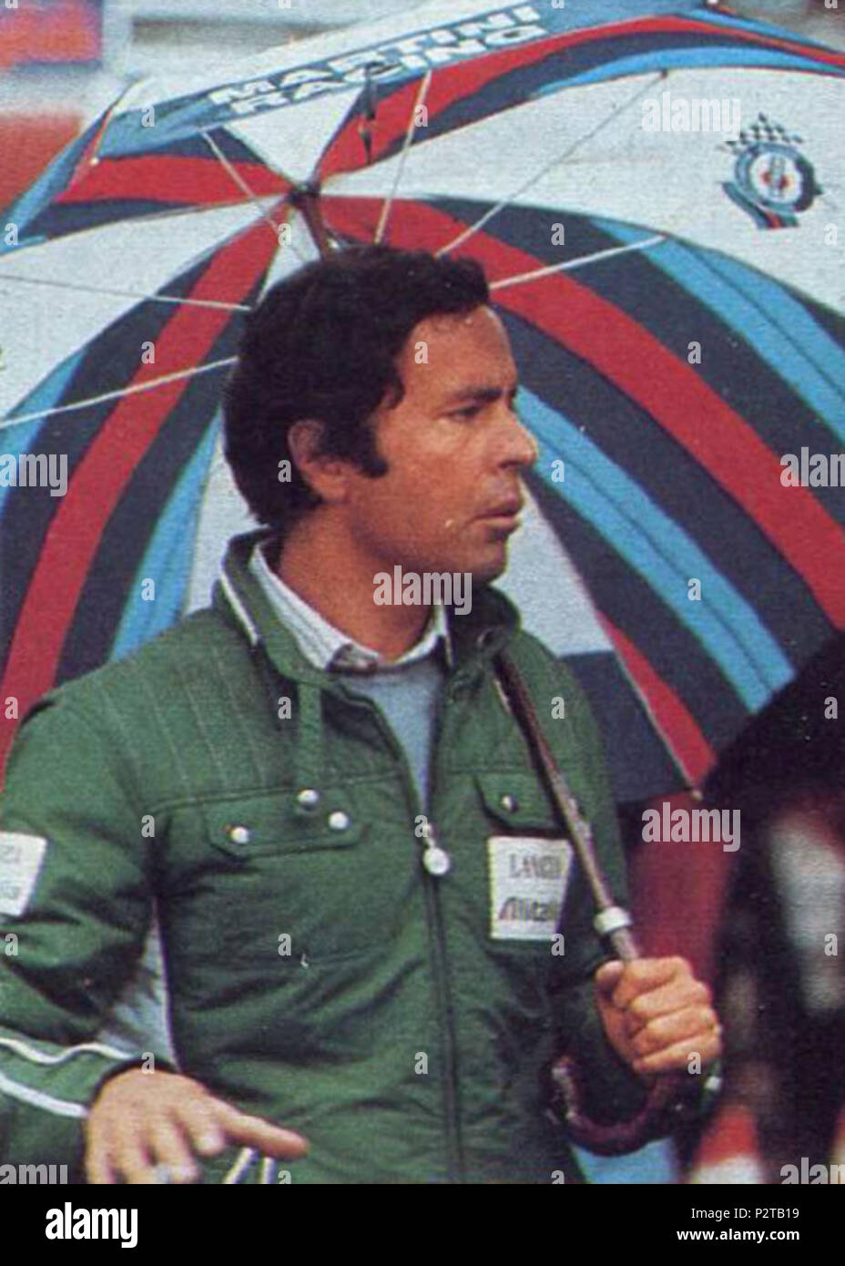 . Lancia-Alitalia's team manager Cesare Fiorio at the 1975 Automotive ...