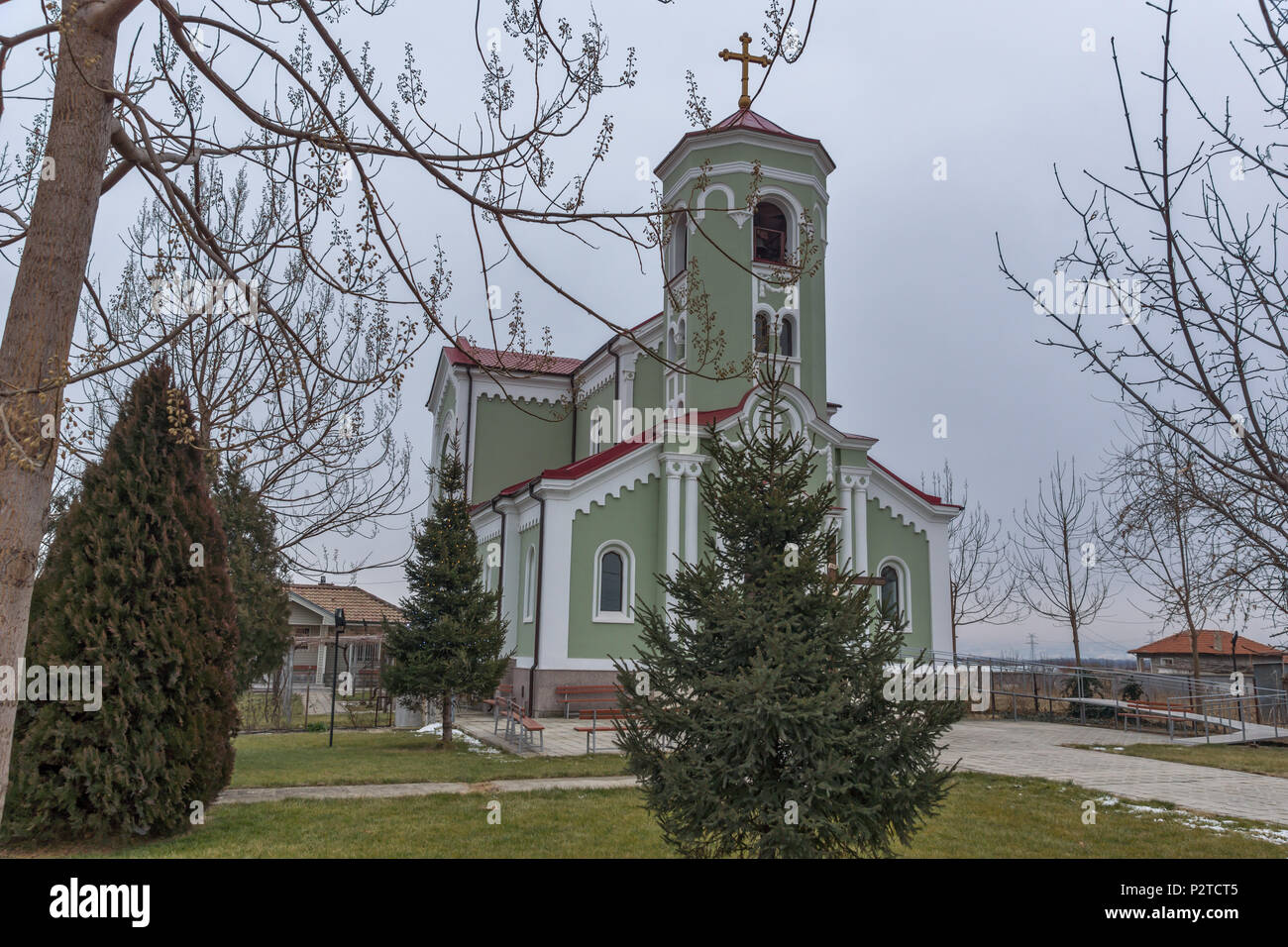 RAKOVSKI, BULGARIA - DECEMBER 31 2016: The Roman Catholic church ...