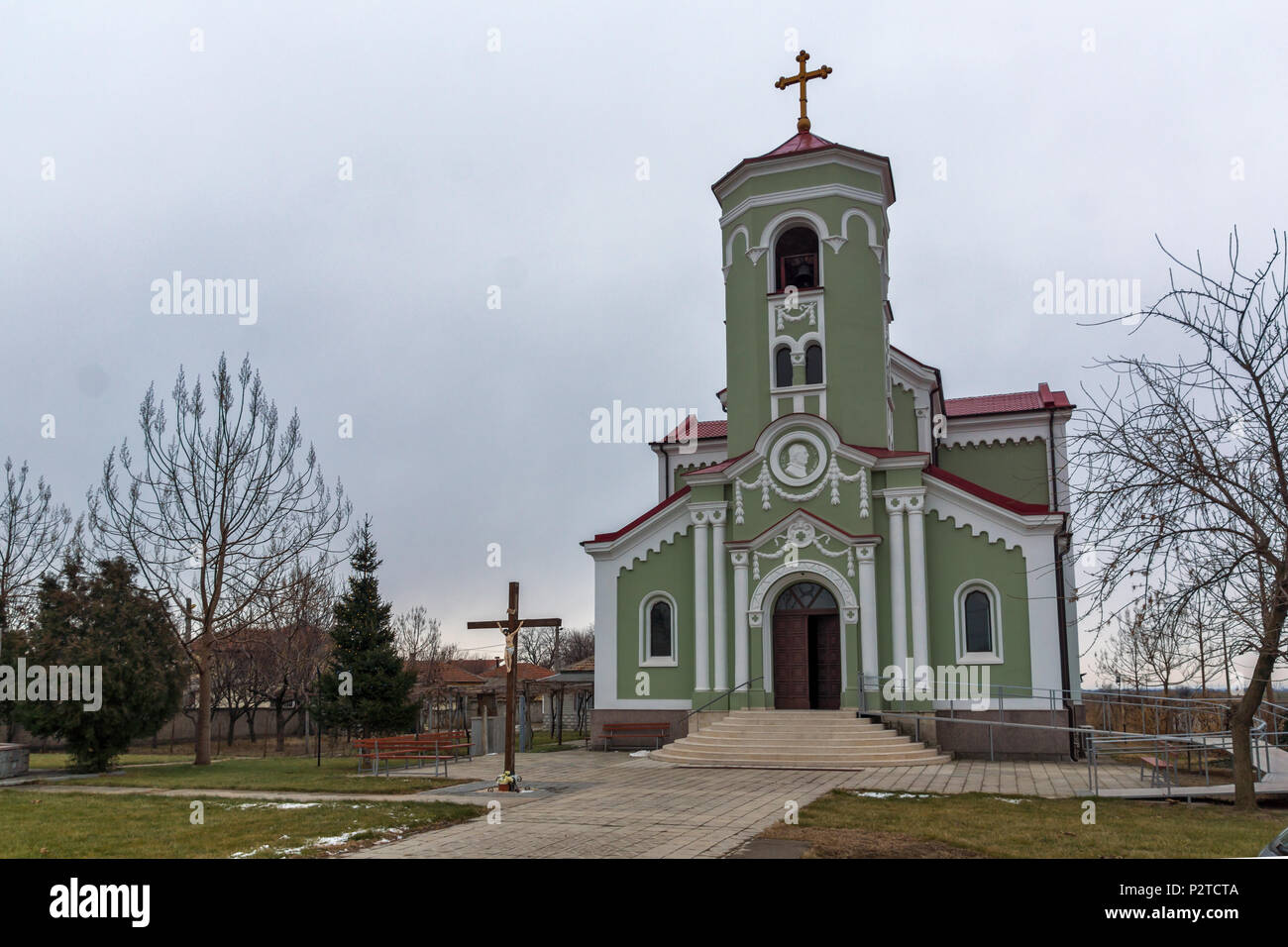 RAKOVSKI, BULGARIA - DECEMBER 31 2016: The Roman Catholic church ...