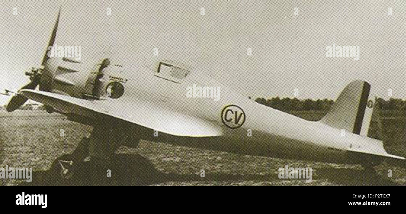 . English: Italian Caproni Vizzola F.5 fighter prototype . circa 1939 ...