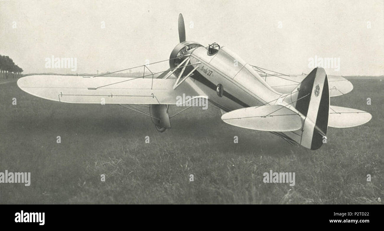 . English: Italian Breda Ba.27 Metallico fighter . 1930s. Uncredited 12 ...
