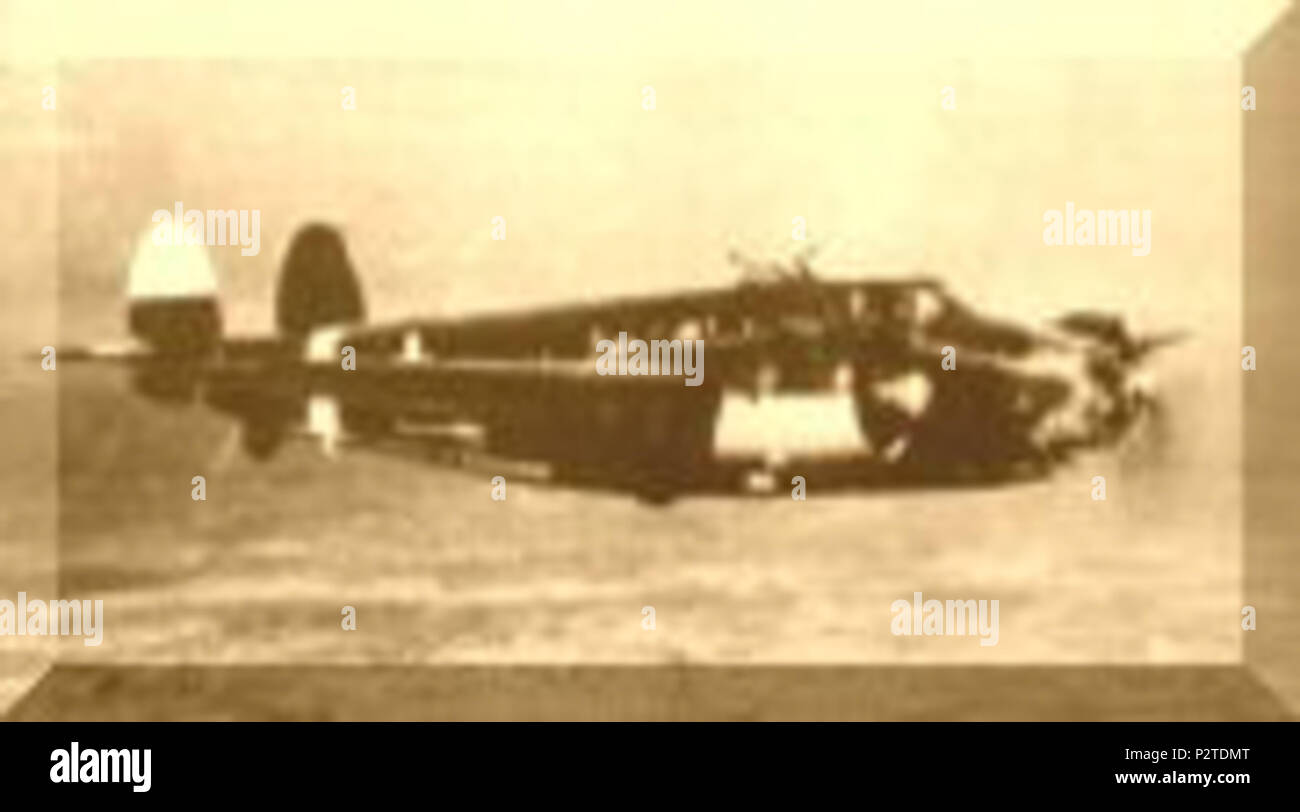 . English: Italian Caproni Ca.135 medium bomber . Late 1930s or early ...