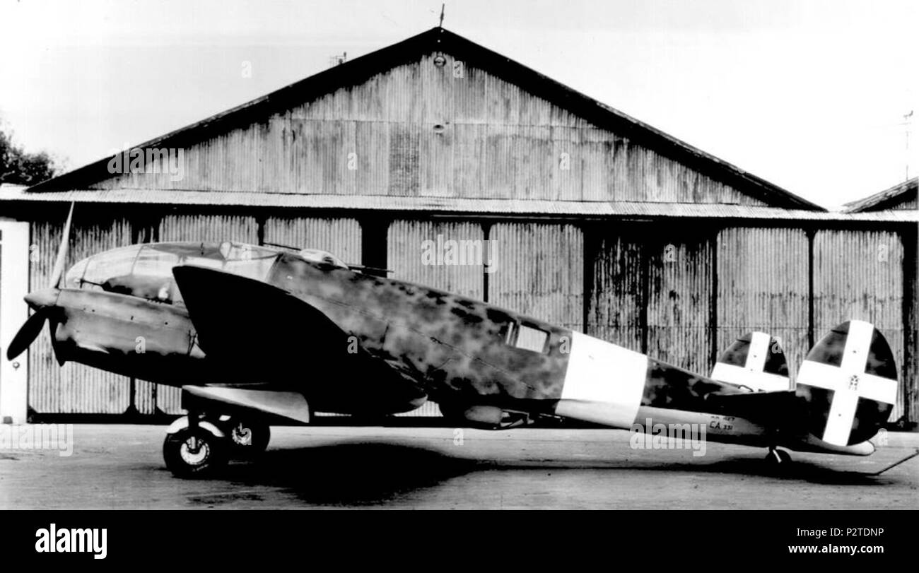 . English: Italian Caproni Ca.331 O.A. reconnaissance aircraft ...