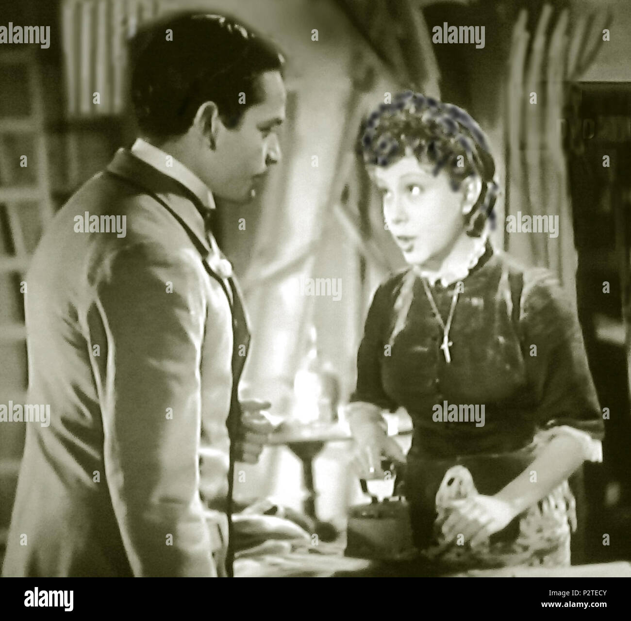 . Italiano: Andrea Checchi e Lilia Silvi in una scena di 'Giù il ...